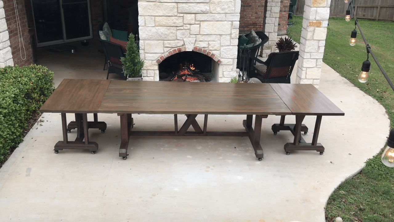 How to Build a Large Expandable Outdoor Patio Table